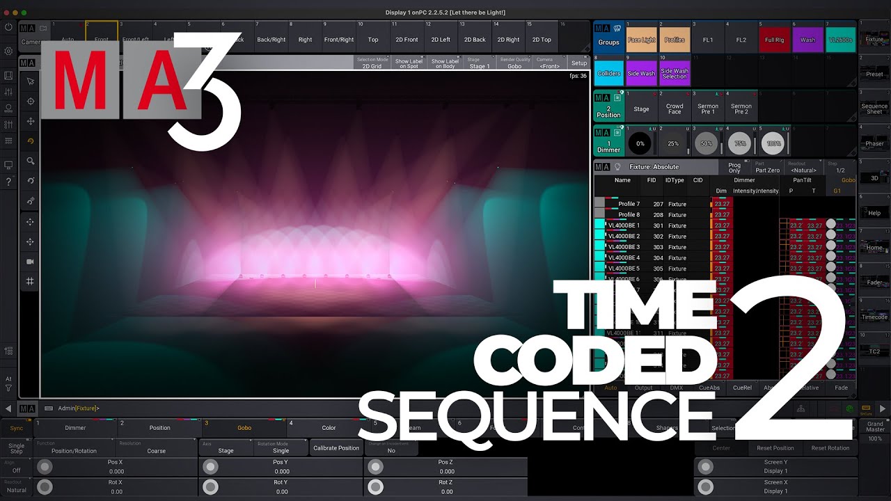Grand MA3 Timecoded Sequence | Impossible possible - Lakewood - YouTube
