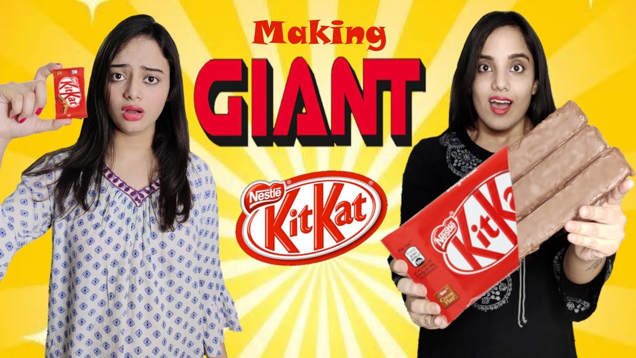 Making GIANT KIT KAT Bar at Home!! | DIY Giant Candy | Life Shots - YouTube