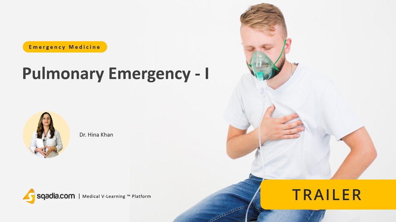 Pulmonary Emergency -I | Trailer | Medicine Video | V-Learning | sqadia ...