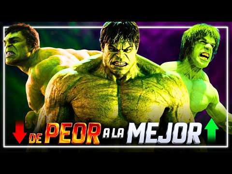 Todas las Películas De HULK: De PEOR a MEJOR (MARVEL lo Nerfeó)
