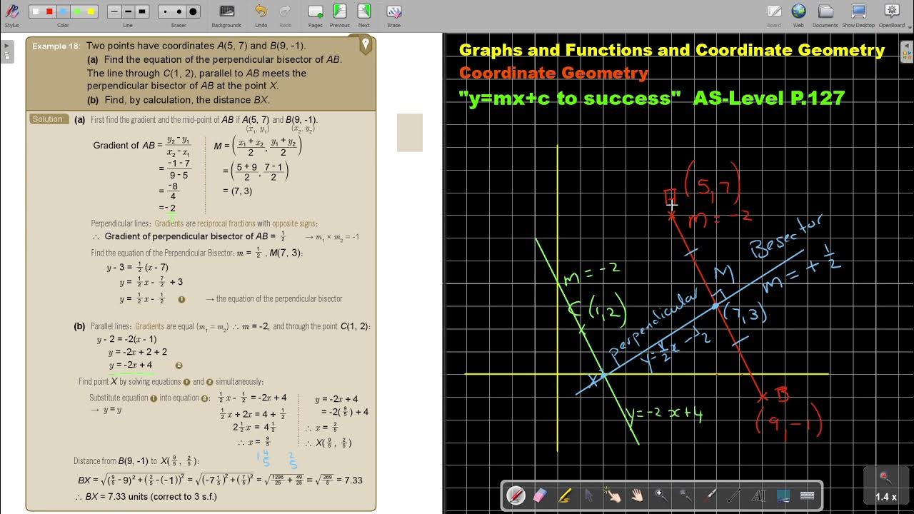 3 18 Graphs and Functions and Coordinate Geometry Coordinate Geometry ...