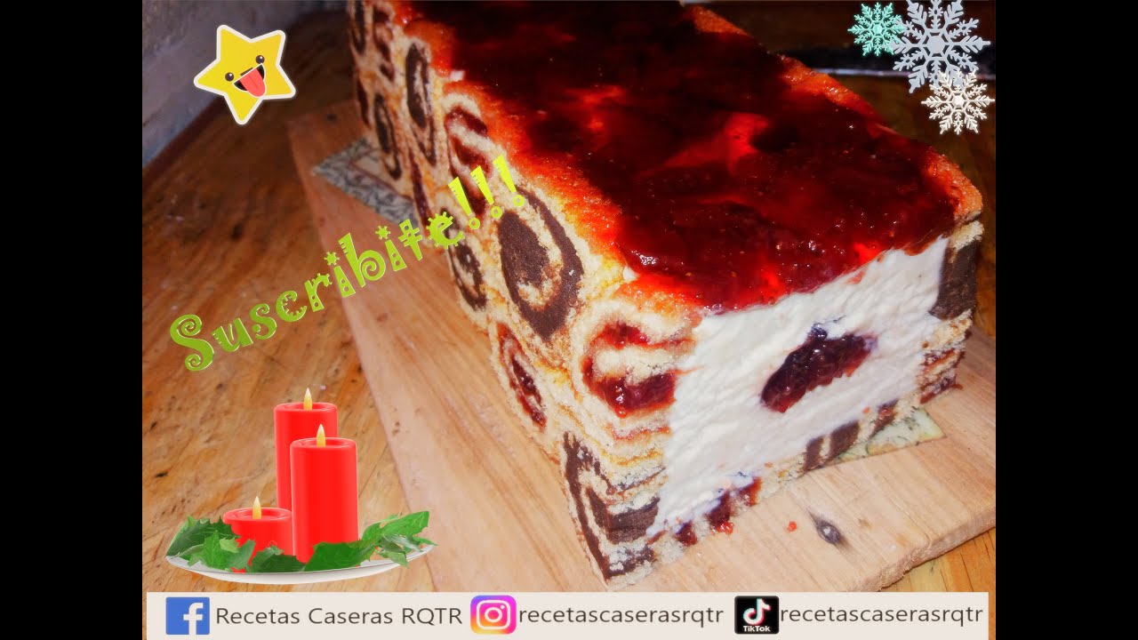 Postre Semifreddo de Navidad! Christmas Semifreddo Dessert! Semifreddo ...