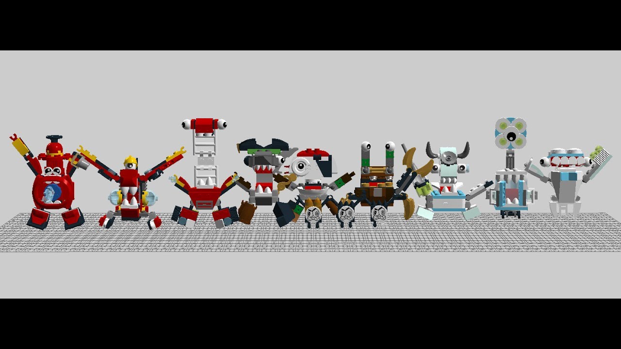 All Of The Lego Mixels Series 8 Instructions From Lego Digital Designer ...