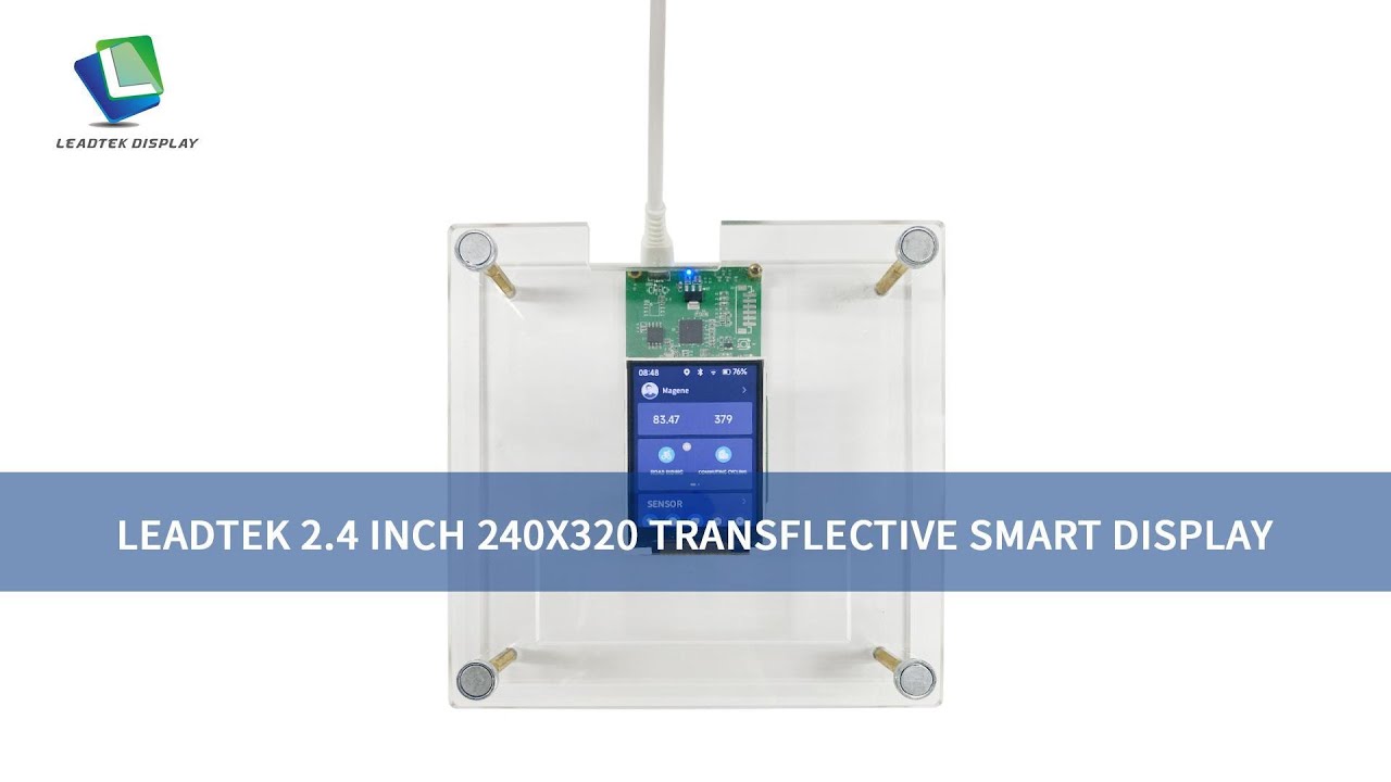 Leadtek 2.4 inch 240x320 Transflective Smart Display - YouTube