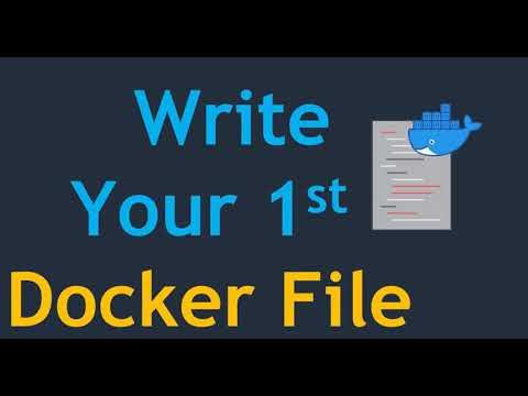 Dockerfile తెలుగులో | Dockerfile ని ఎలా వ్రాయాలి | How to write 1st ...