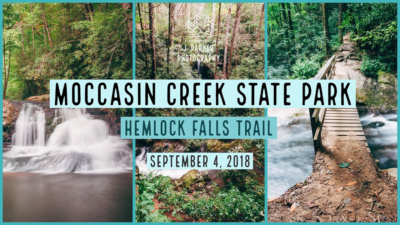 Hiking Georgia - Walking Along Moccasin Creek to Hemlock Falls - YouTube