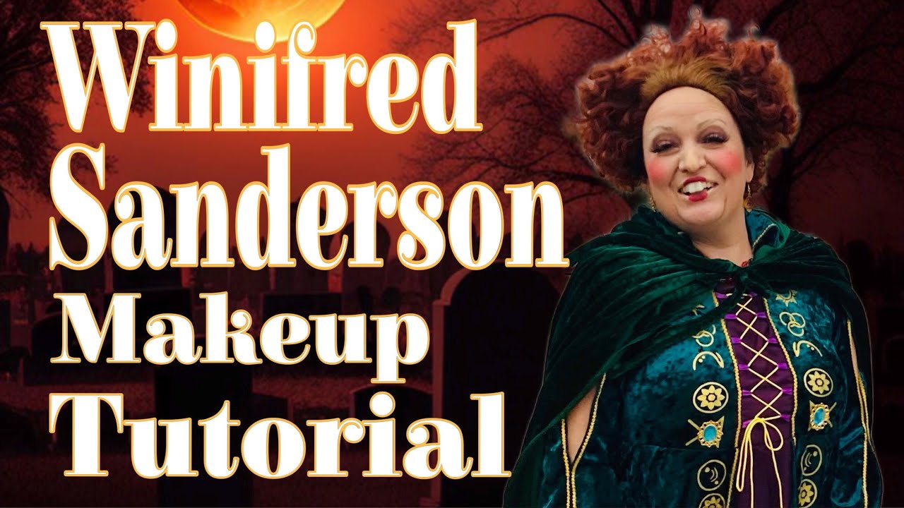 Winifred Sanderson make up tutorial. This is Cal O'Ween ! - YouTube