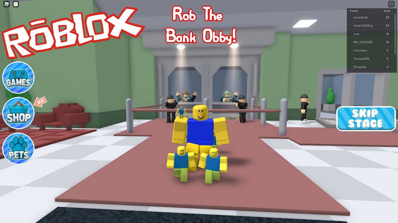 Roblox-Rob The Bank Obby! - YouTube