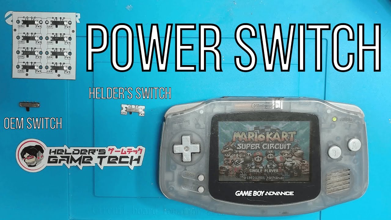 Replacing the power switch in my Game Boy Advance - YouTube