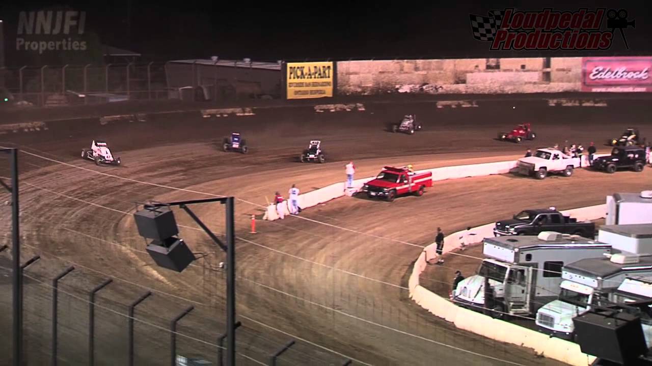 Perris Auto Speedway 5-25-13 :: PAS Sr. Sprints - YouTube