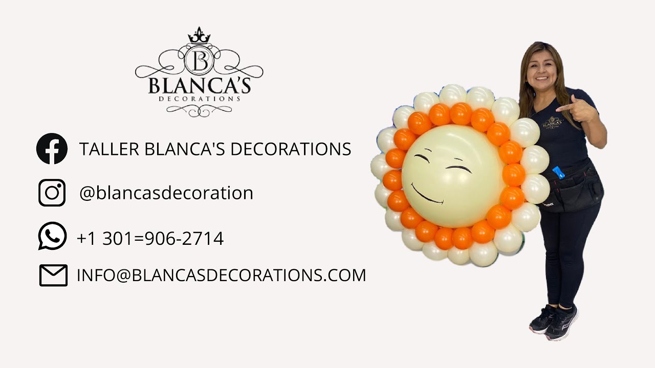 Como realizar un Sol en globos - DIY Sun Spring Balloon decor - YouTube
