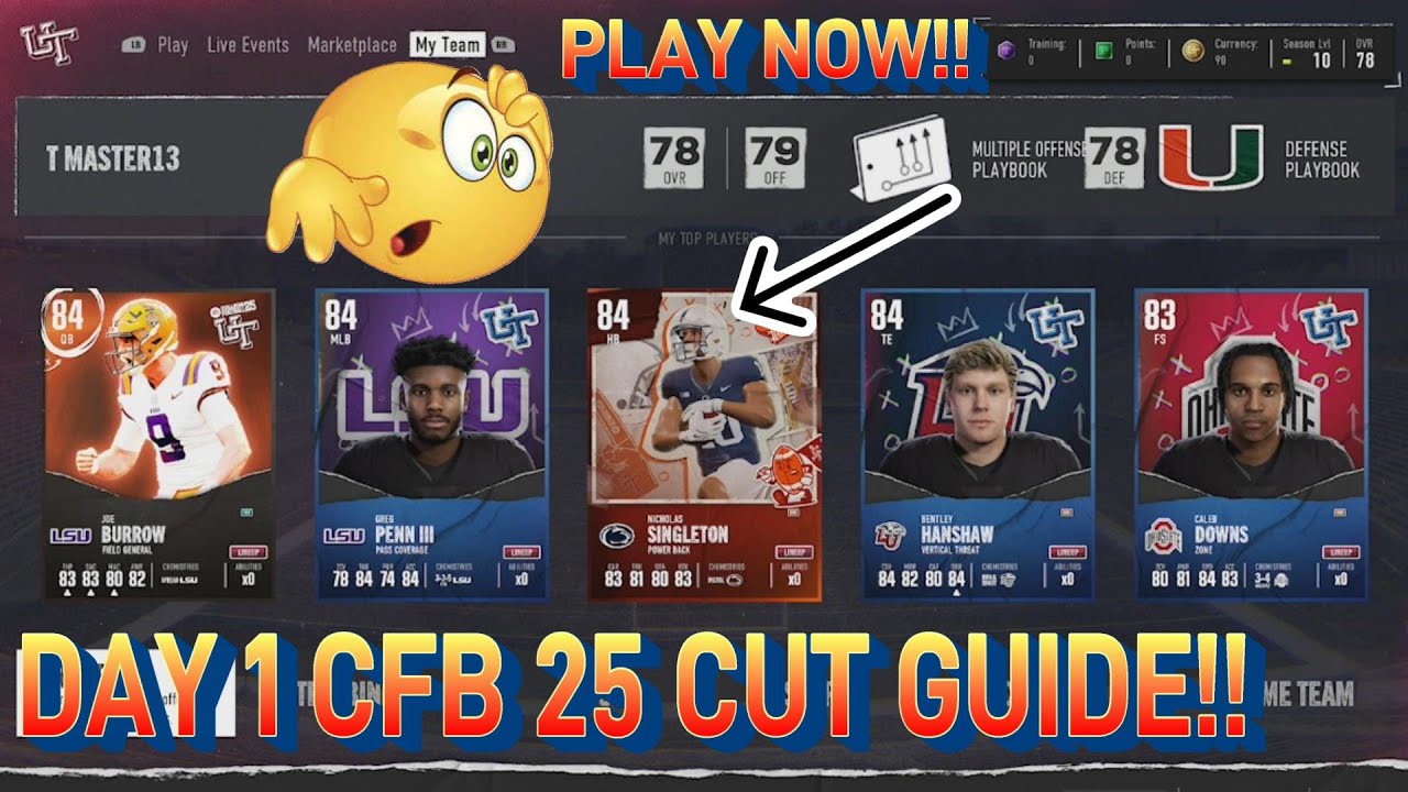 COLLEGE FOOTBALL 25 ULTIMATE TEAM DAY 1 GUIDE! EARLY RELEASE Preorder ...