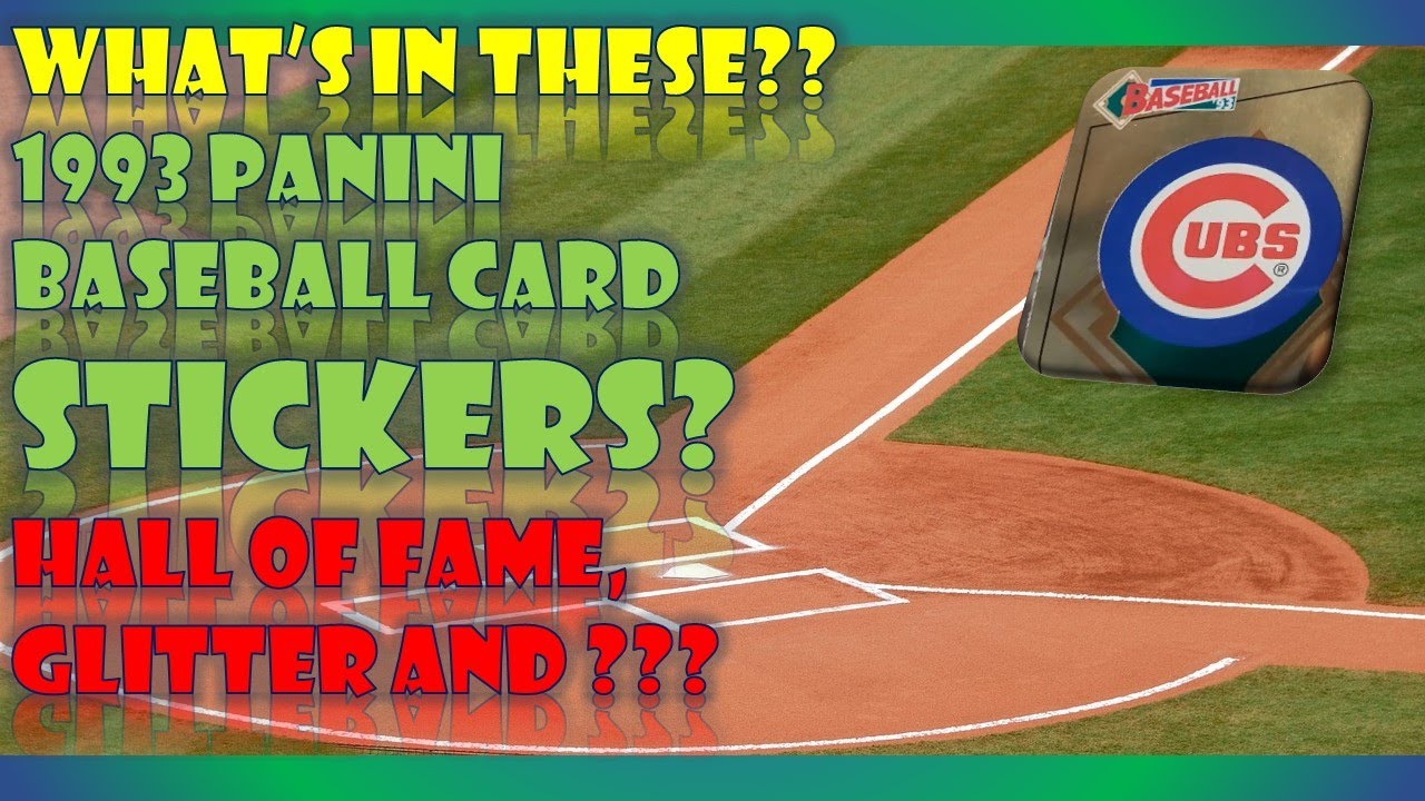 What's in these 1993 Panini Baseball Card Sticker Packs? Griffey ...