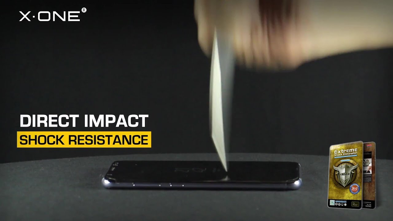 X-One Extreme Shock Eliminator Screen Protector - YouTube