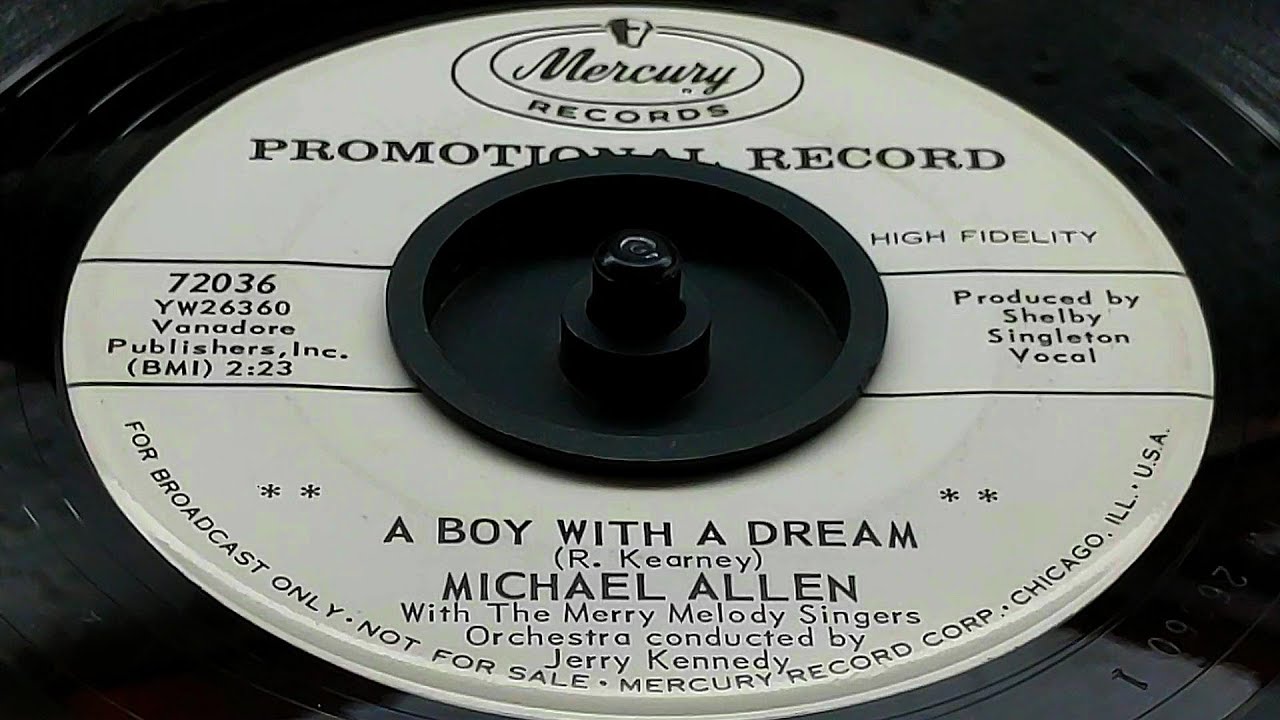 Michael Allen - A Boy With A Dream (1962) HD - YouTube