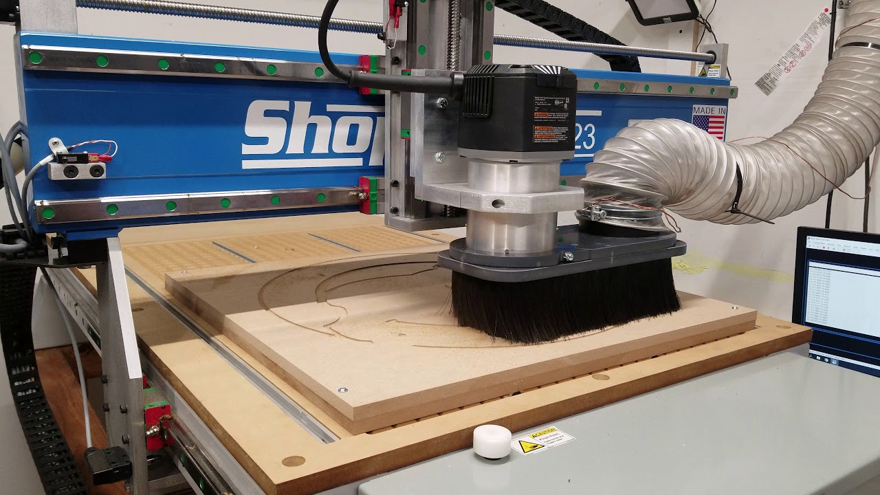 Shopsabre 23 first test run. (CNC Router) - YouTube