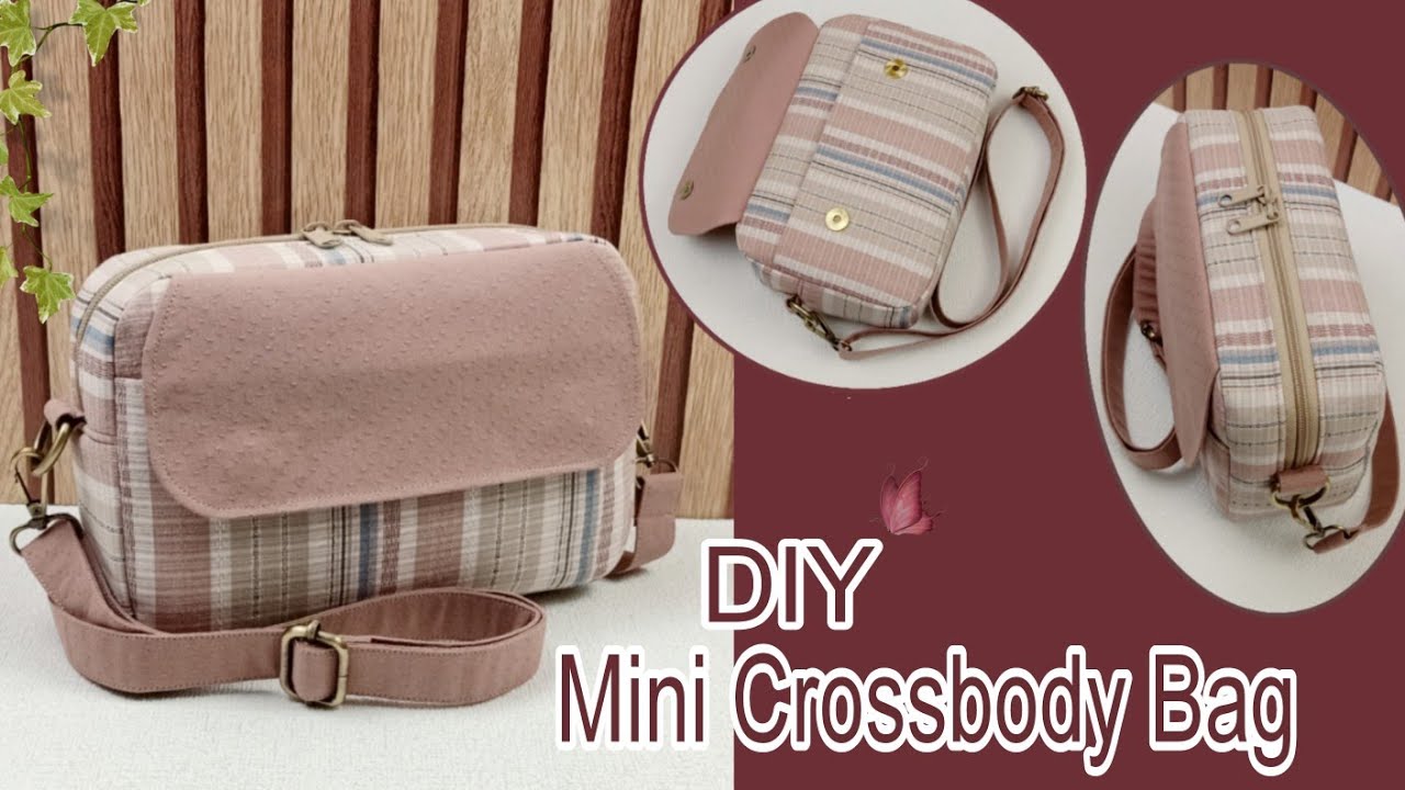 DIY Cara Membuat Tas/Mini Crossbody Bag/Tutorial & Pattern - YouTube
