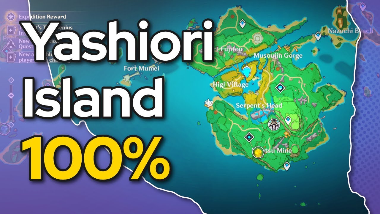 Yashiori Island 100% exploration guide - YouTube