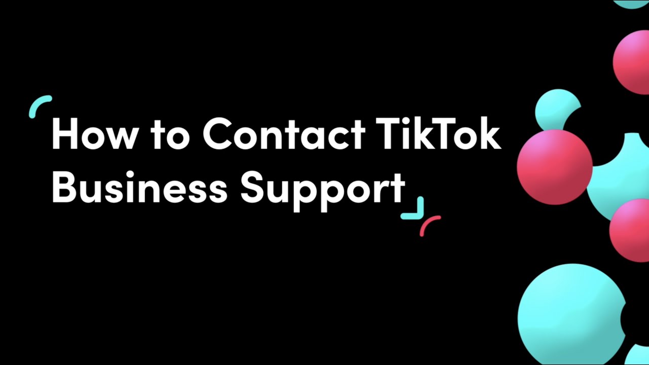 How to Contact TikTok Business Support - YouTube