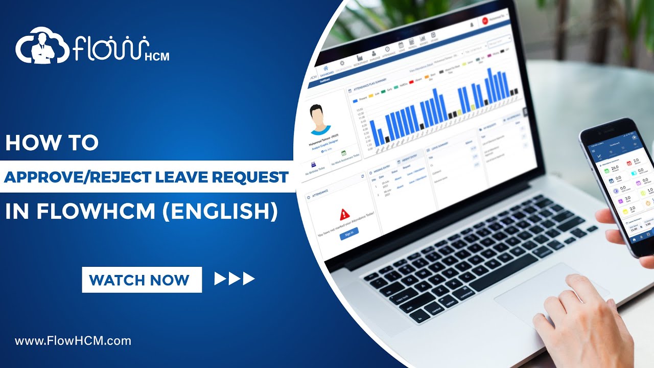 How to Approve / Reject Leave Request in HRMS FlowHCM (English) - YouTube