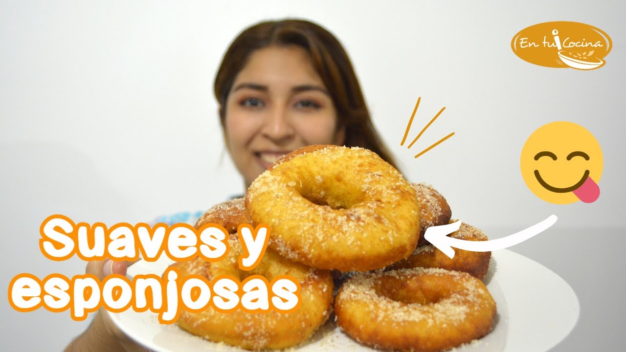 Cómo hacer DONAS de AZÚCAR suaves y esponjosas 🍩| Receta fácil - YouTube