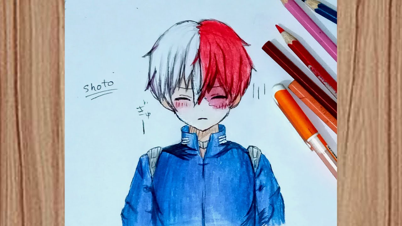 How to Draw Shoto Todoroki Easy - My Hero Academia/Boku No Hero ...