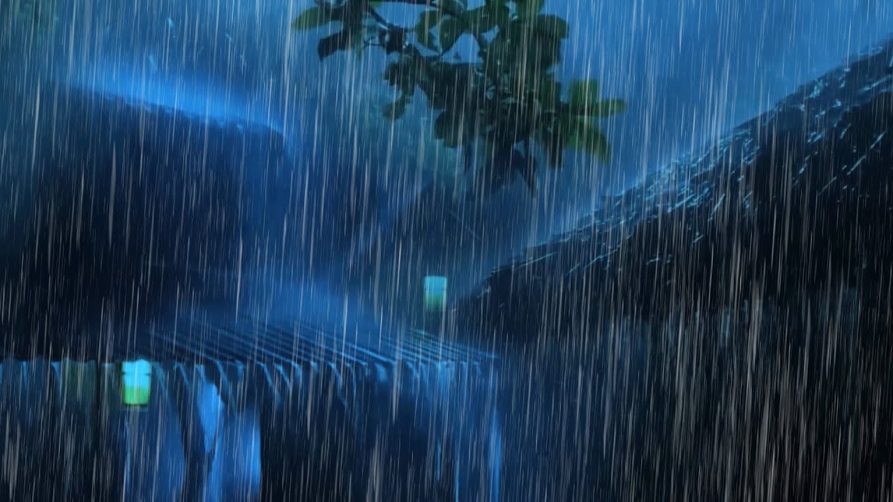 Insomnie? Pluie Nocturne Douce Pour Dormir. Seulement 3 Minutes Pour ...