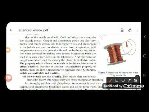 class- 8 Materials- Metals and Nonmetals part-2 - YouTube