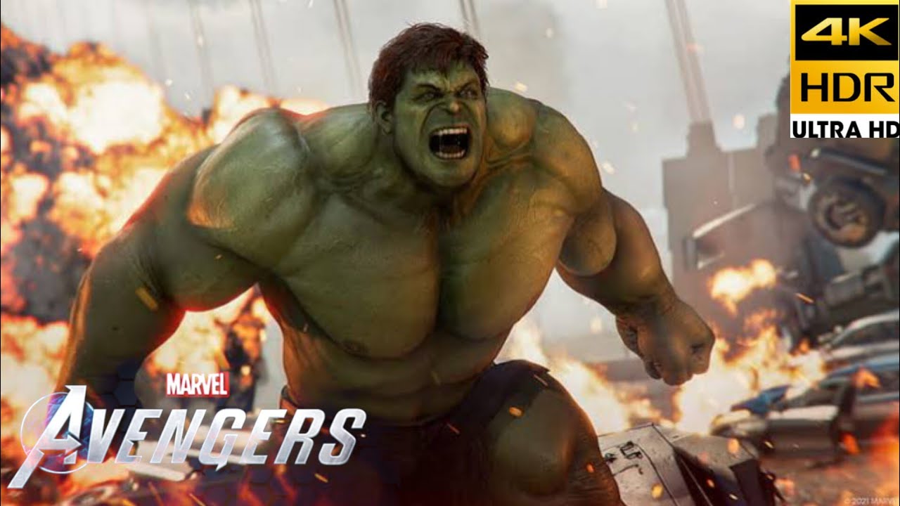 MARVEL'S AVENGERS-HULK Best Fight Gameplay[4K HDR 60FPS] - YouTube