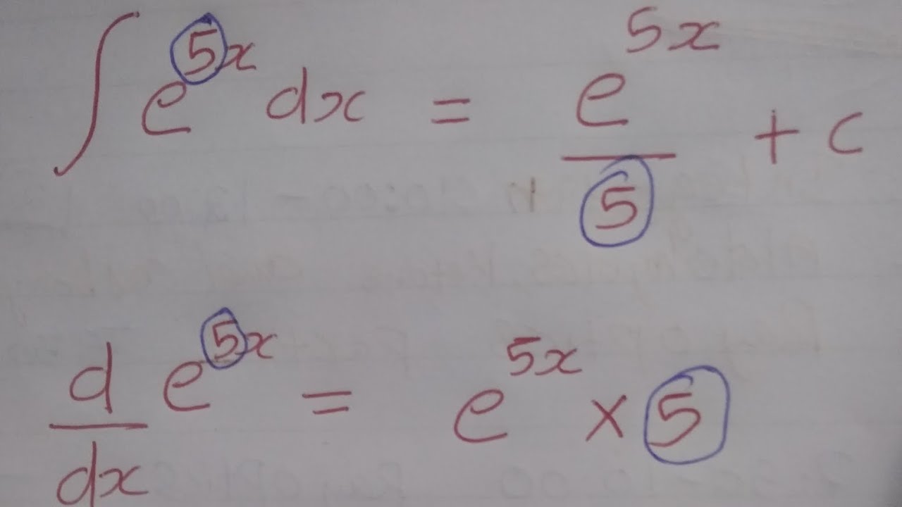 Important Difference between integration and differentiation 🥰😁🔙🙏 - YouTube