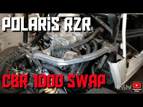 Polaris rzr Honda CBR 1000 swap EP.2 - YouTube