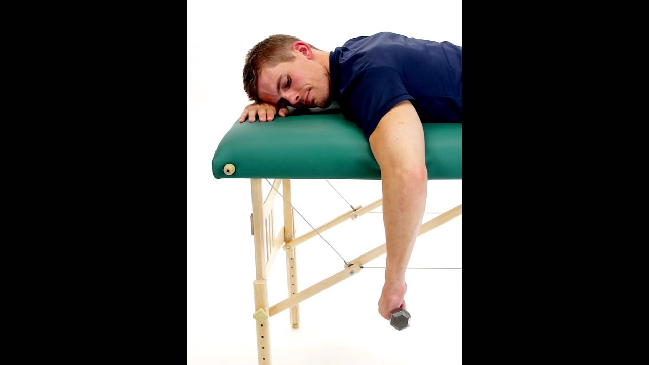Free Weight External Rotation Prone Hep2go Youtube