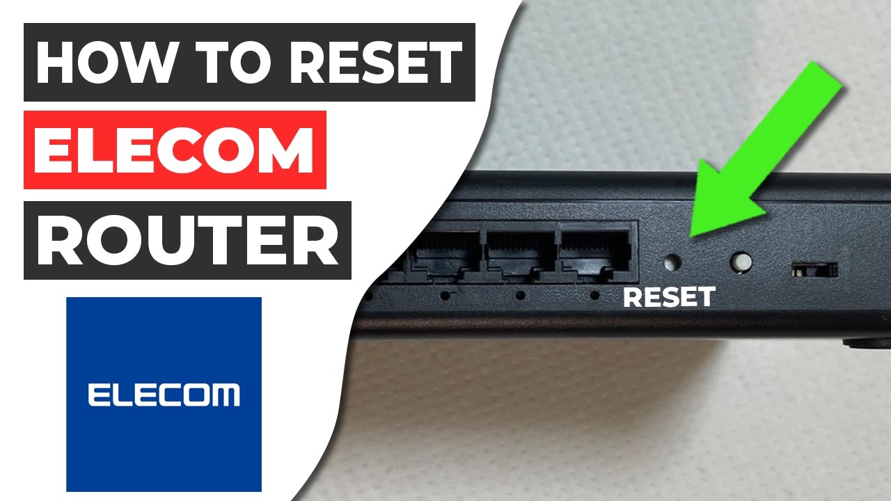 🔁 How to Reset a Router | Elecom - YouTube