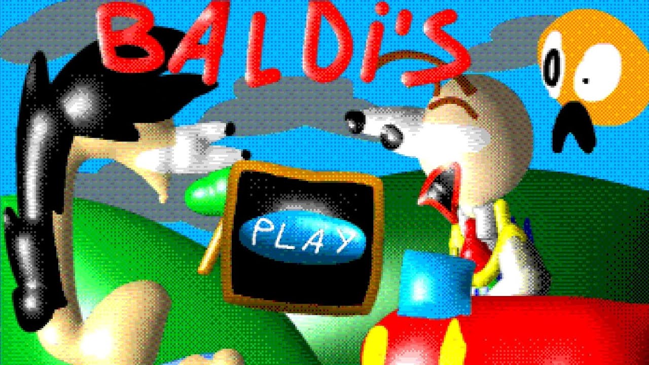 welcome to baldi's basic's education and- HOLY SHIT ONE KID IN THE ROAD ...