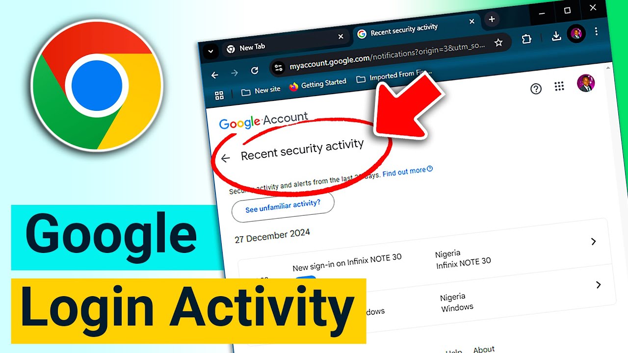 How to Check Your Google Account Login Activity On PC - YouTube