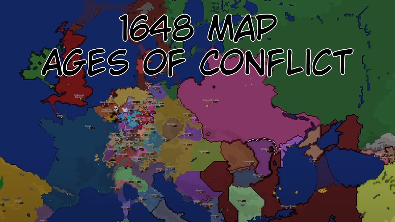 1648 Map | Ages of Conflict timelapse - YouTube