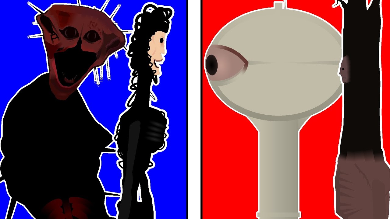 The Boiled One And The Locust VS Doctor Nowhere Creatures (Analog Horror) Stick Nodes Animation ...