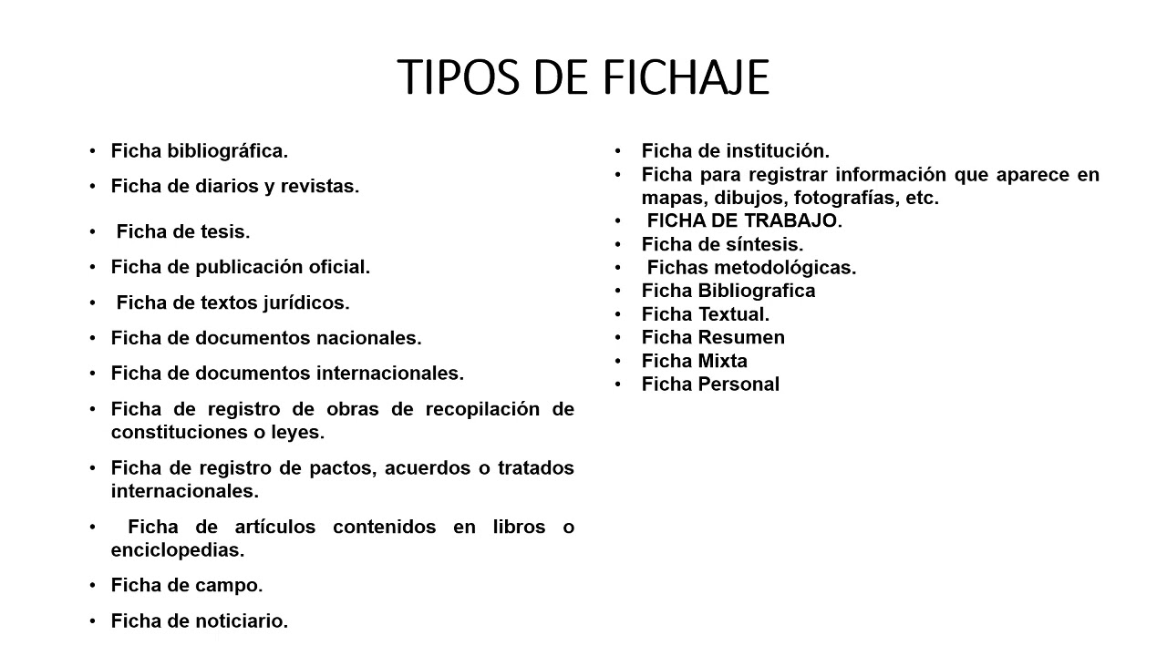 TÉCNICA DEL FICHAJE EN LA INVESTIGACIÓN - YouTube