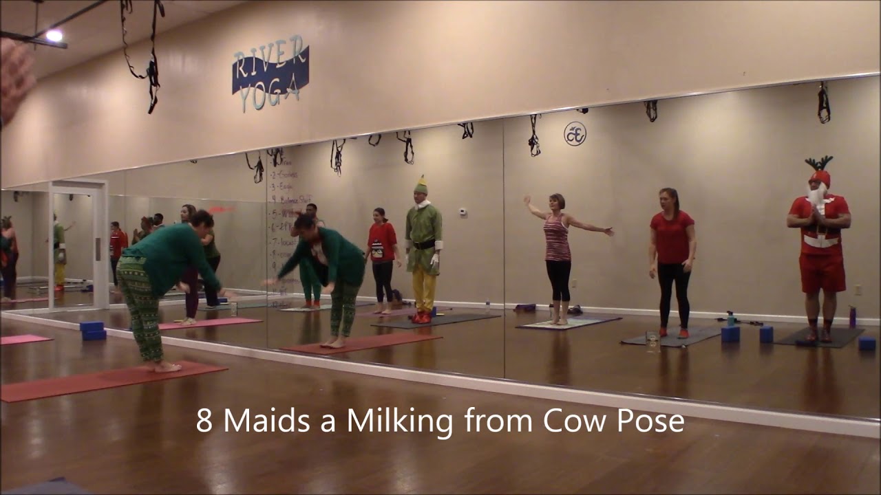 12 Days of Christmas Yoga Style - YouTube