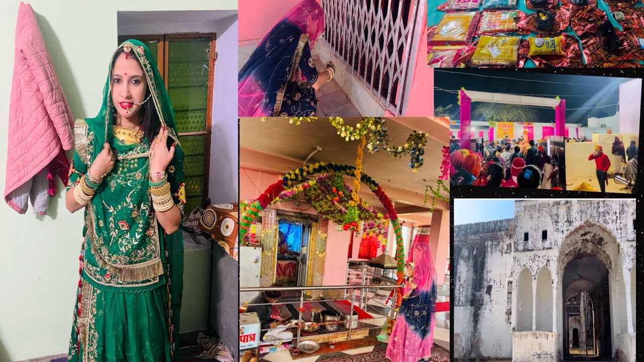 VLOG 59 || BARAAT AA GAYI || PURE GAV KE DARSHAN || USHA RATHORE VLOGS ...