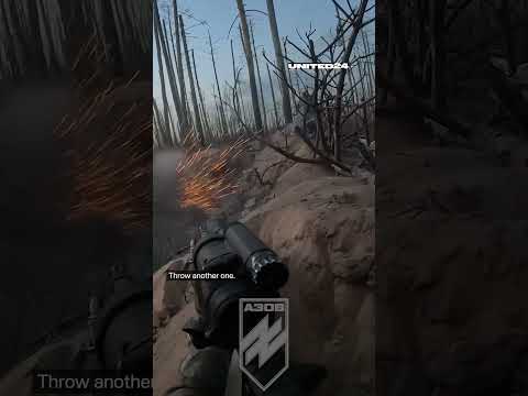 Azov Brigade on duty. Serebryansky Forest. Trench warfare. First Person Shooter 🇺🇦 #warinukraine