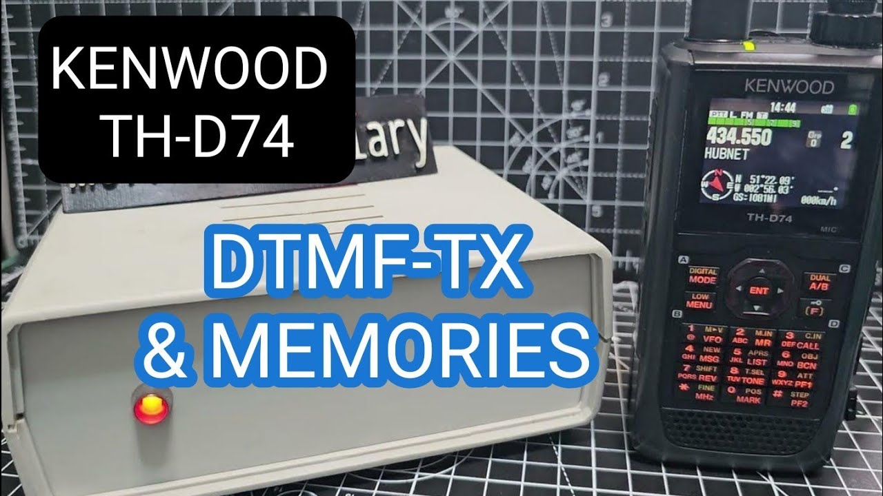 KENWOOD TH-D74 , DTMF & DTMF MEMORIES - YouTube