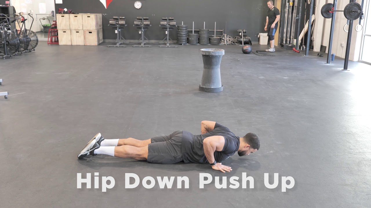 Hip Down Push Up - YouTube