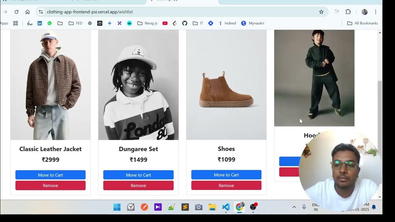 Shopify Clothing E-commerce web app - YouTube