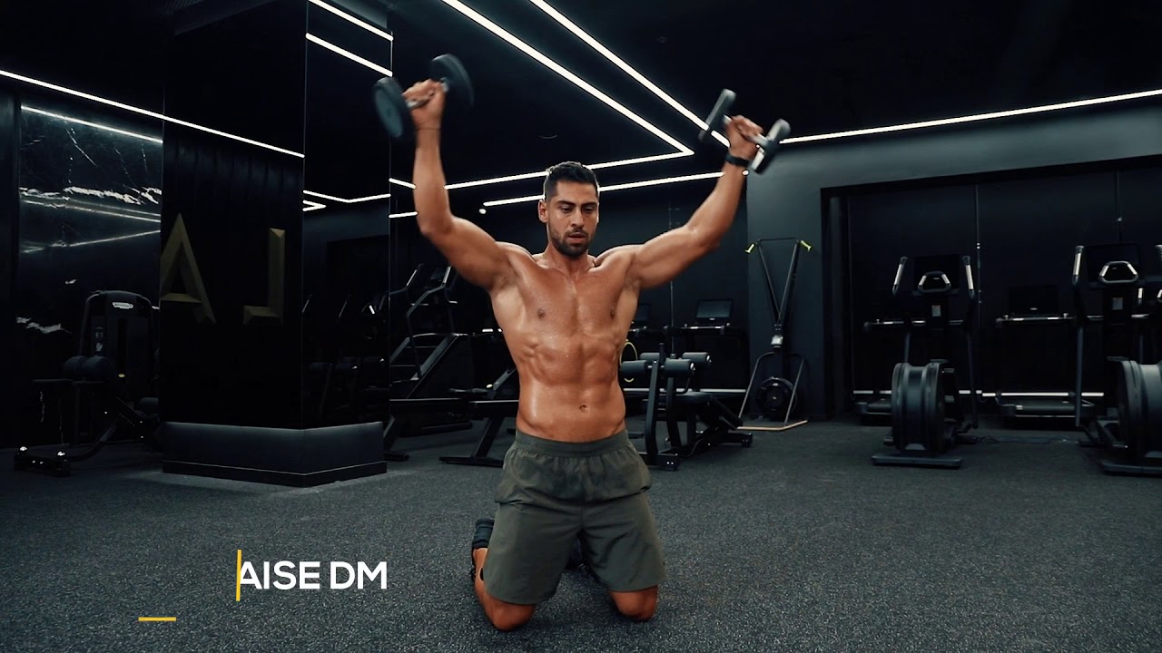 Shoulders ( Knees lateral raise fly DM ) - YouTube
