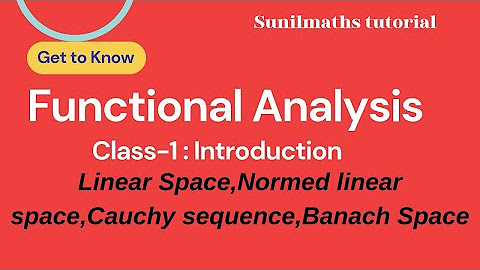 Functional Analysis - YouTube