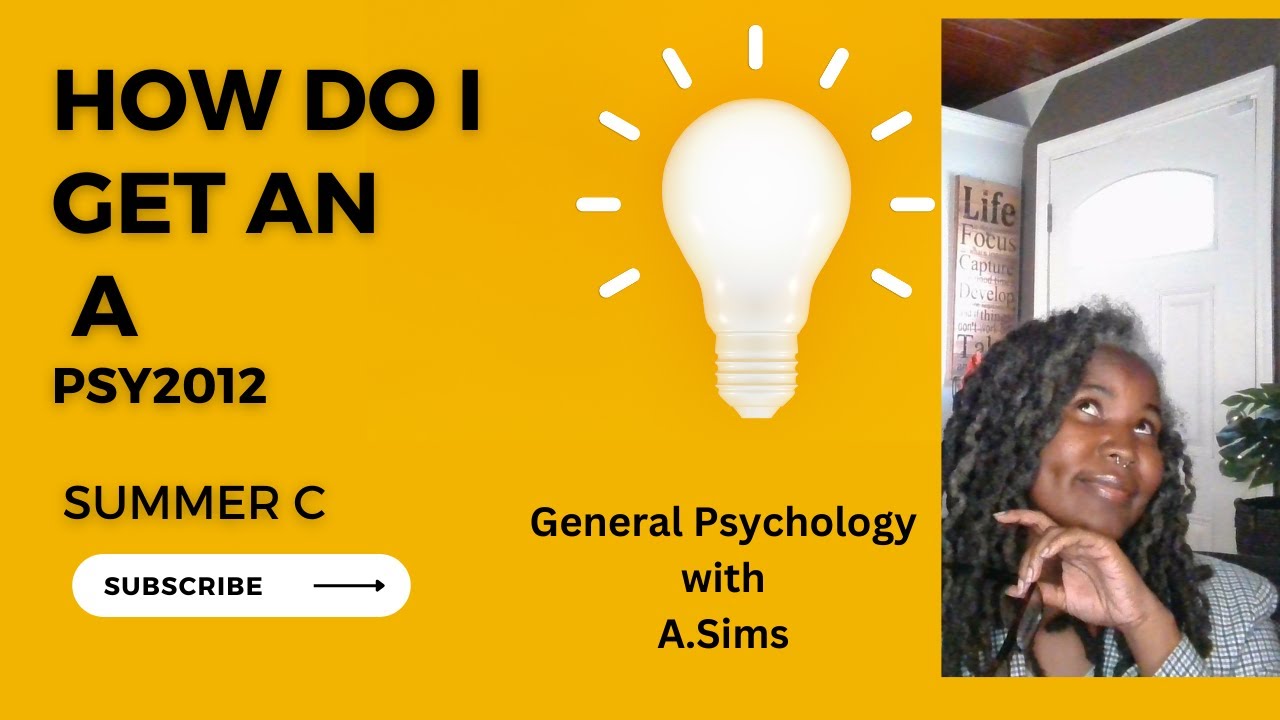 Let's get started: Week one of General Psychology with ProfSims - YouTube