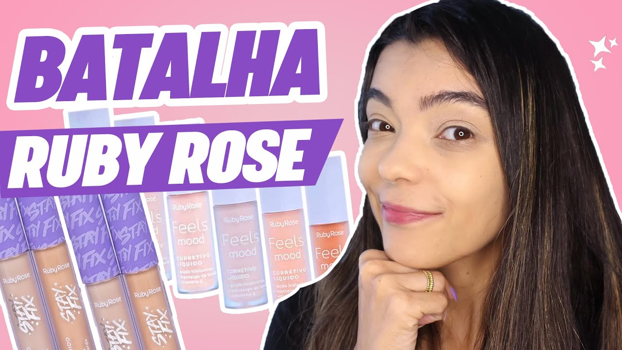 CORRETIVO STAY FIX e CORRETIVO FEELS MOOD RUBY ROSE - QUAL É MELHOR ...