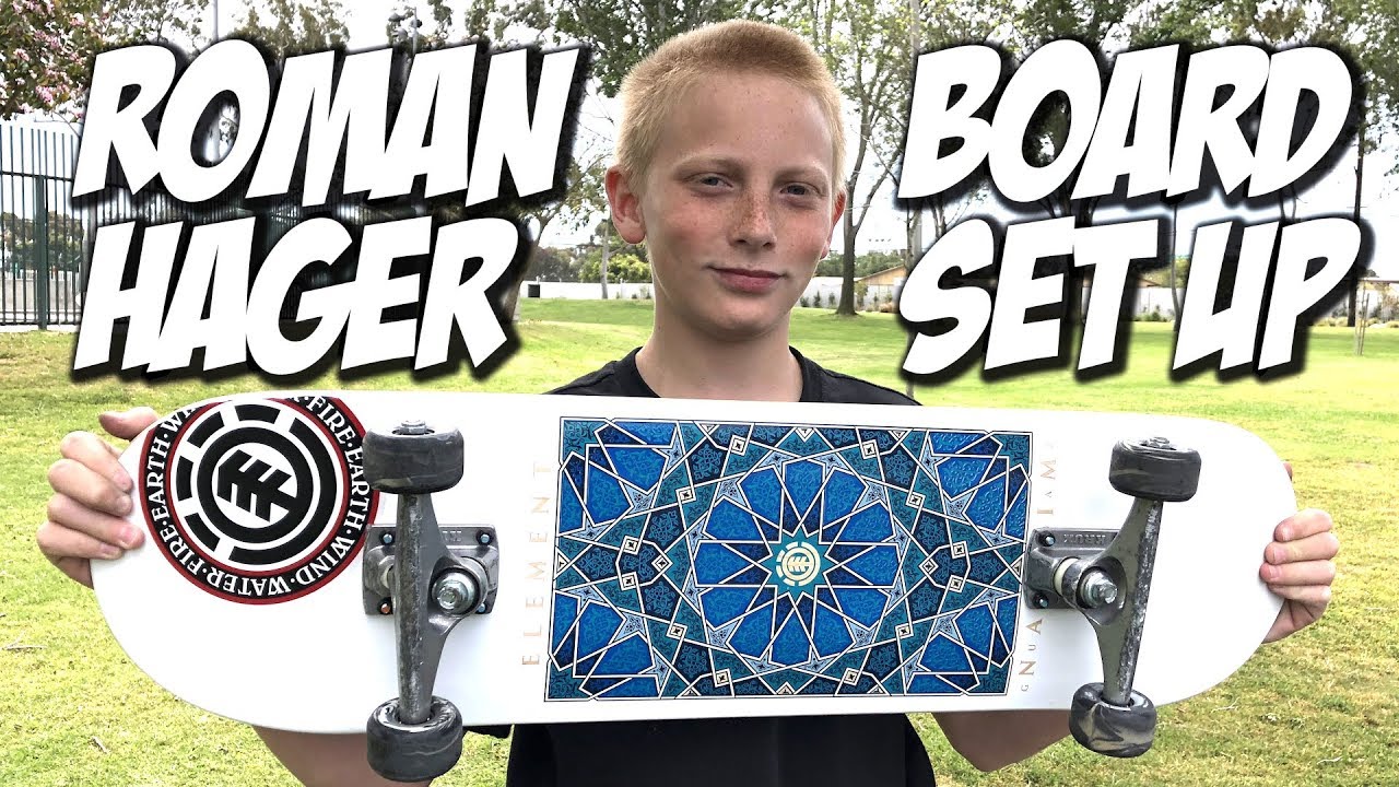 ROMAN HAGER BOARD SET UP AND SKATE SESH !!! - NKA VIDS - - YouTube