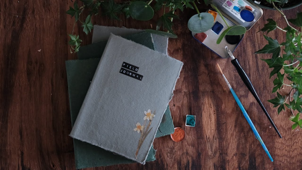beginner field note journal - a full process, start to finish - YouTube